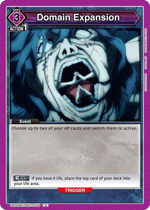 Domain Expansion (100) - UE03BT: Jujutsu Kaisen - Union Arena ...