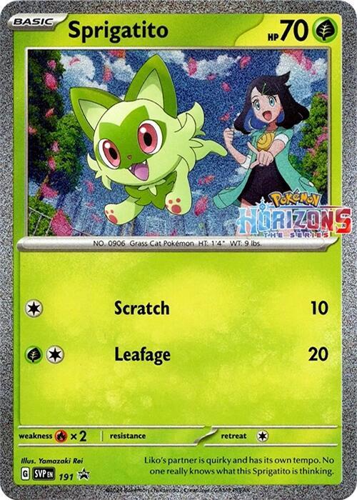 Sprigatito - 191 - SV: Scarlet & Violet Promo Cards - Pokemon - TCGplayer.com