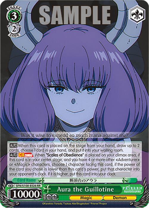 Aura the Guillotine - Frieren: Beyond Journey’s End - Weiss Schwarz ...