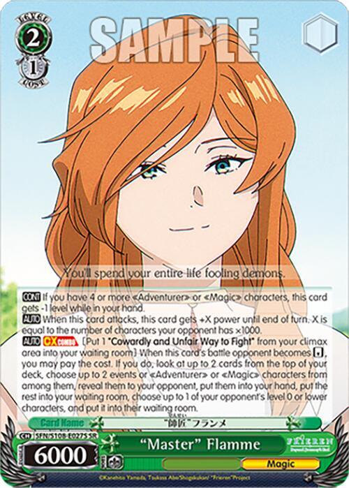 "Master" Flamme (SR) - Frieren: Beyond Journey’s End - Weiss Schwarz