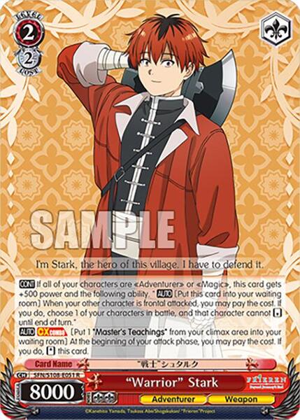 "Warrior" Stark - Frieren: Beyond Journey’s End - Weiss Schwarz ...