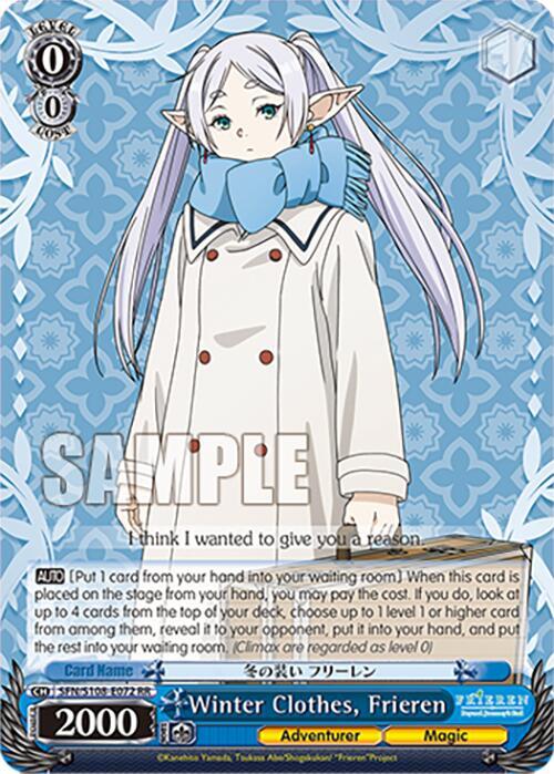 Winter Clothes, Frieren - Frieren: Beyond Journey’s End - Weiss Schwarz - TCGplayer.com