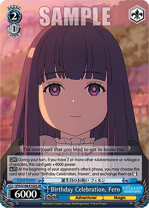 Birthday Celebration, Fern (SR) - Frieren: Beyond Journey’s End - Weiss ...