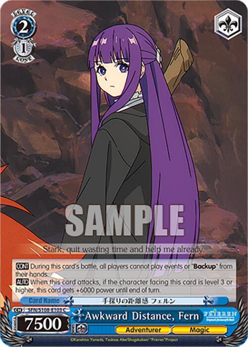 Awkward Distance, Fern - Frieren: Beyond Journey’s End - Weiss Schwarz ...