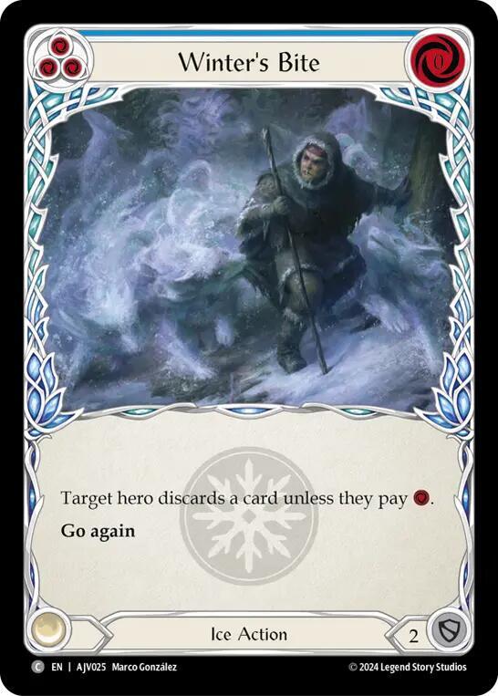 Winter's Bite (Blue) - Armory Deck: Jarl Vetreidi - Flesh and Blood TCG