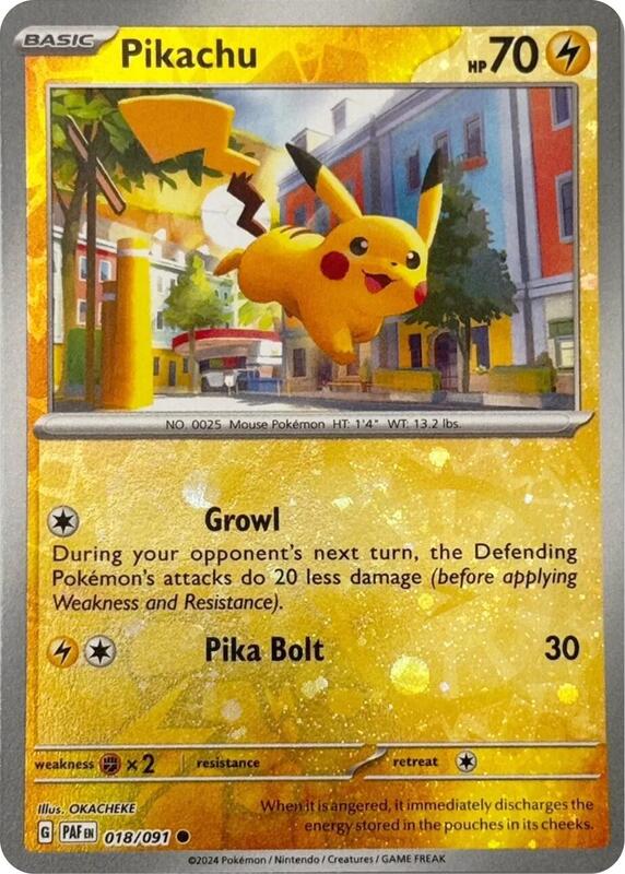 Pikachu - 018/091 (Reverse Cosmos Holo) - Miscellaneous Cards ...