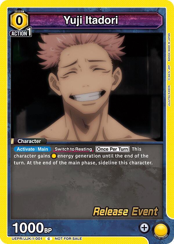Yuji Itadori (001) - UE03BT: Jujutsu Kaisen Release Event Cards - Union ...