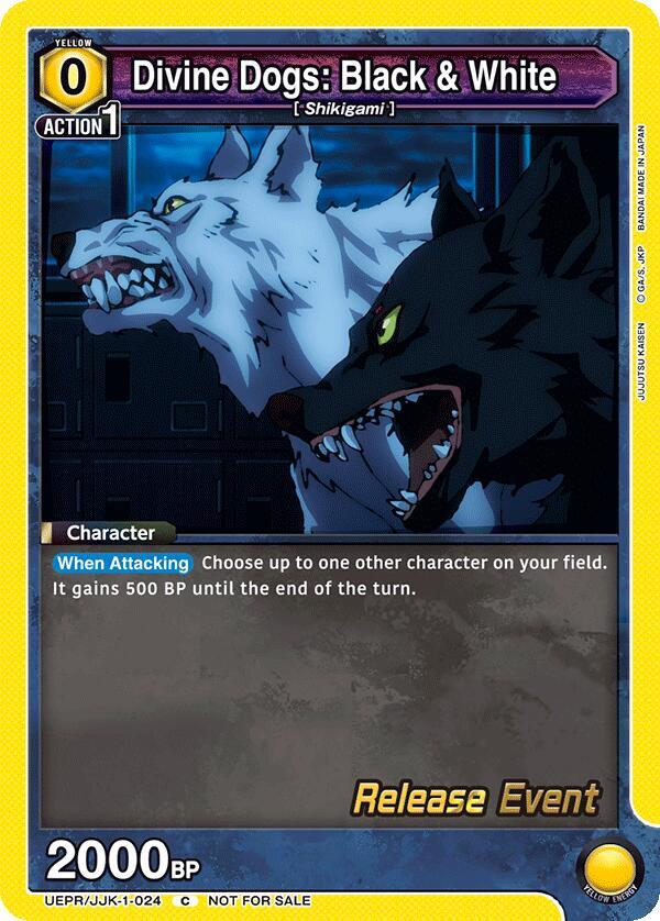 Divine Dogs: Black & White - UE03BT: Jujutsu Kaisen Release Event Cards ...