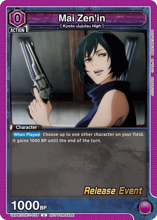 Mai Zen'in - UE03BT: Jujutsu Kaisen Release Event Cards - Union Arena ...