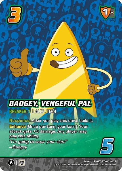 Badgey, Vengeful Pal (Alternate Art) - Challenger Series: Star Trek ...