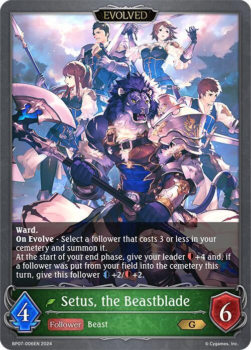 Setus, the Beastblade (Evolved) - BP07: Verdant Steel - Shadowverse: Evolve - TCGplayer.com