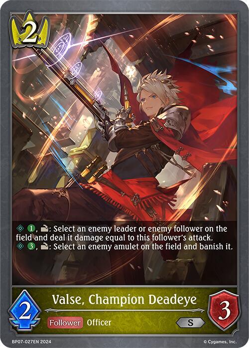 Valse, Champion Deadeye - BP07: Verdant Steel - Shadowverse: Evolve - TCGplayer.com
