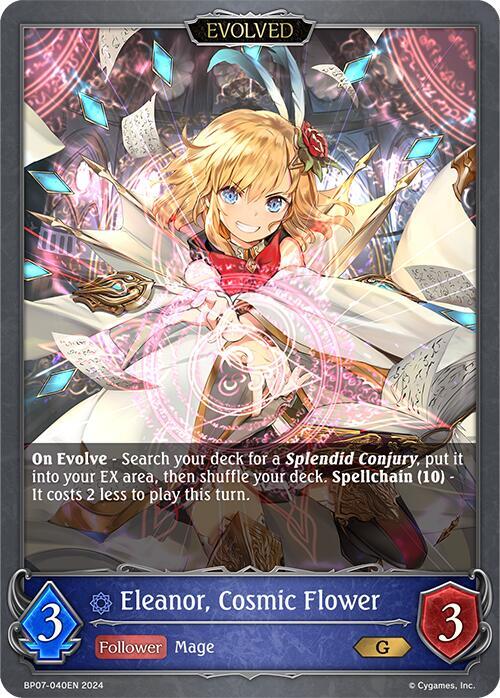 Eleanor, Cosmic Flower (Evolved) - BP07: Verdant Steel - Shadowverse ...