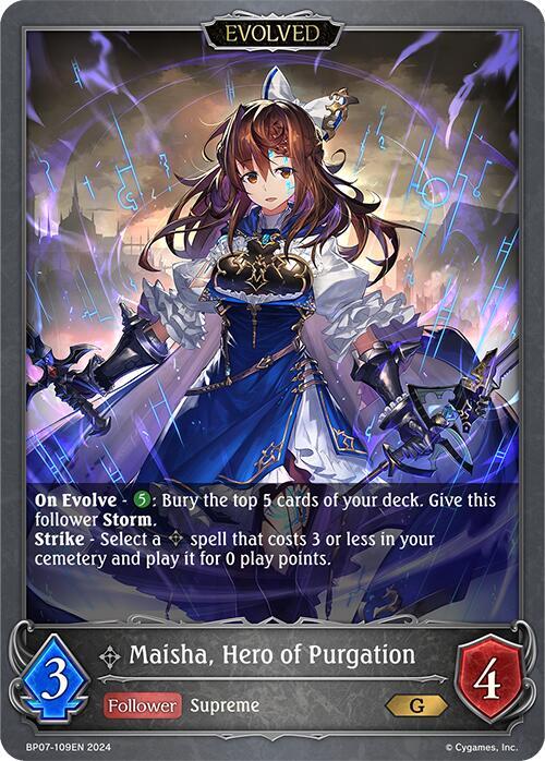 Maisha, Hero of Purgation (Evolved) - BP07: Verdant Steel - Shadowverse: Evolve - TCGplayer.com