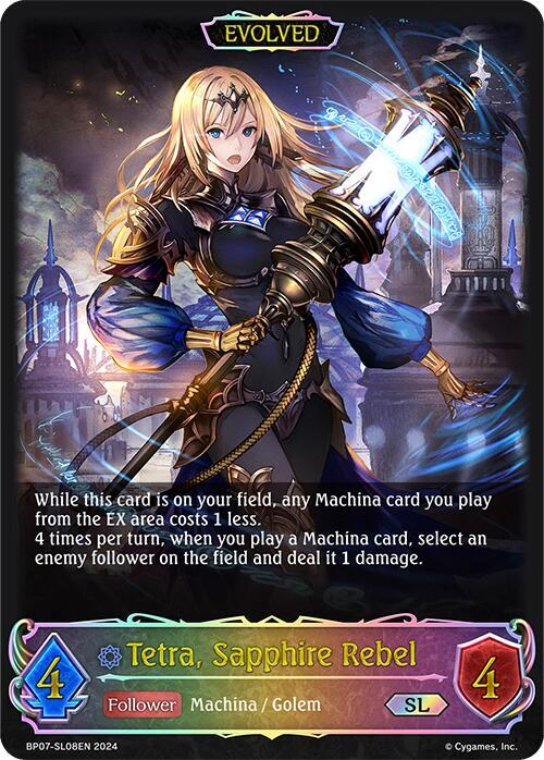 Tetra, Sapphire Rebel (Evolved) (SL) - BP07: Verdant Steel - Shadowverse: Evolve