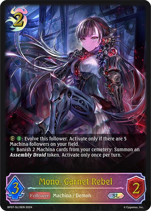Mono, Garnet Rebel (SL) - BP07: Verdant Steel - Shadowverse: Evolve - TCGplayer.com