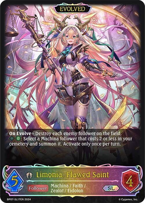 Limonia, Flawed Saint (Evolved) (SL) - BP07: Verdant Steel - Shadowverse: Evolve