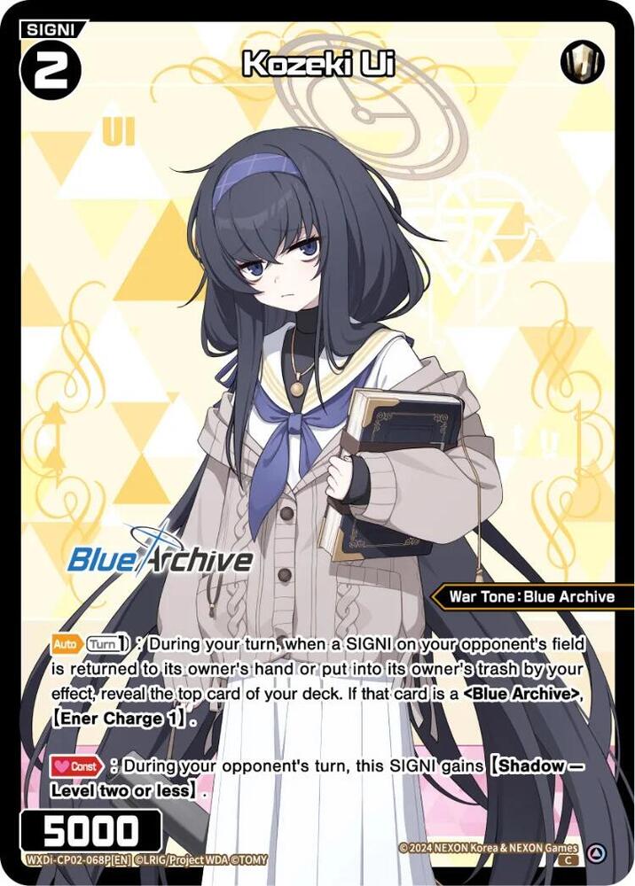 Kozeki Ui (Parallel) - Blue Archive DIVA - WIXOSS - TCGplayer.com