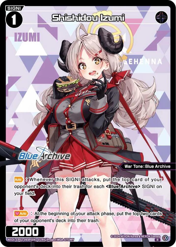 Shishidou Izumi (Parallel) - Blue Archive DIVA - WIXOSS - TCGplayer.com