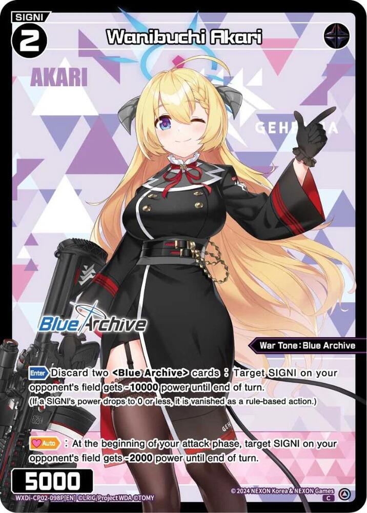 Wanibuchi Akari (Parallel) - Blue Archive DIVA - WIXOSS - TCGplayer.com