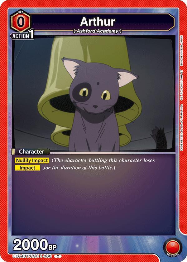 Arthur - UE04BT: CODE GEASS: Lelouch of the Rebellion - Union Arena ...