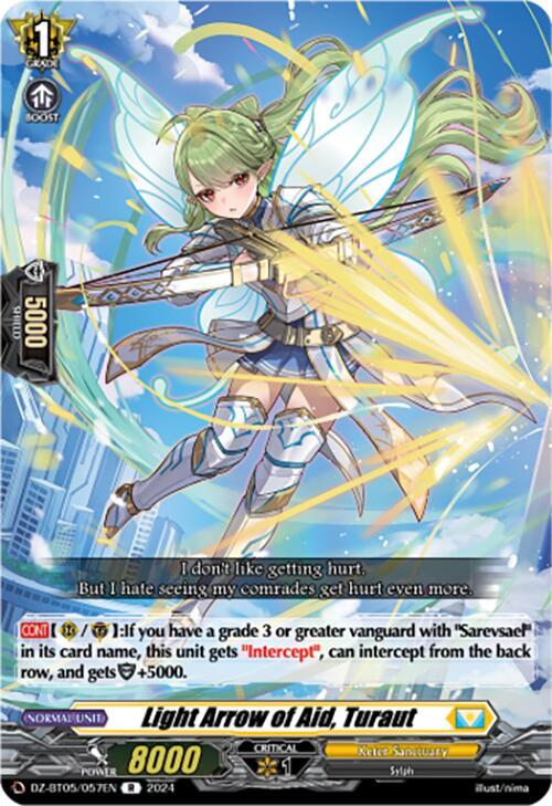 Light Arrow of Aid, Turaut - DZ-BT05: Omniscient Awakening - Cardfight ...