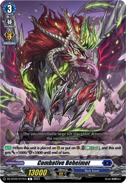Combative Beheimot - DZ-BT05: Omniscient Awakening - Cardfight Vanguard