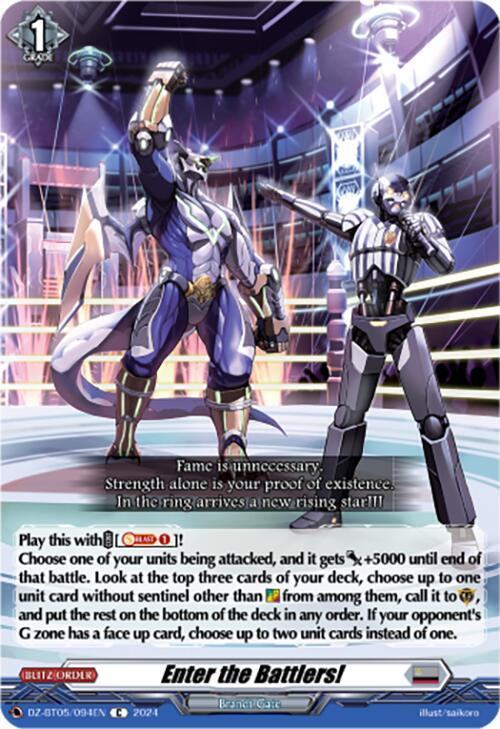 Enter the Battlers! - DZ-BT05: Omniscient Awakening - Cardfight Vanguard