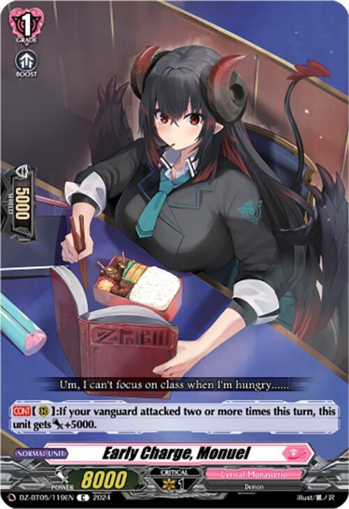 Early Charge, Monuel - DZ-BT05: Omniscient Awakening - Cardfight Vanguard