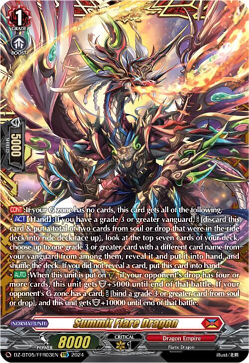 Summit Flare Dragon (FFR) - DZ-BT05: Omniscient Awakening - Cardfight Vanguard - TCGplayer.com