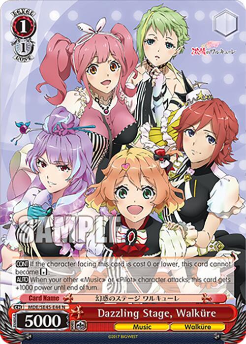 Dazzling Stage, Walkure - MACROSS Delta Premium Booster - Weiss Schwarz