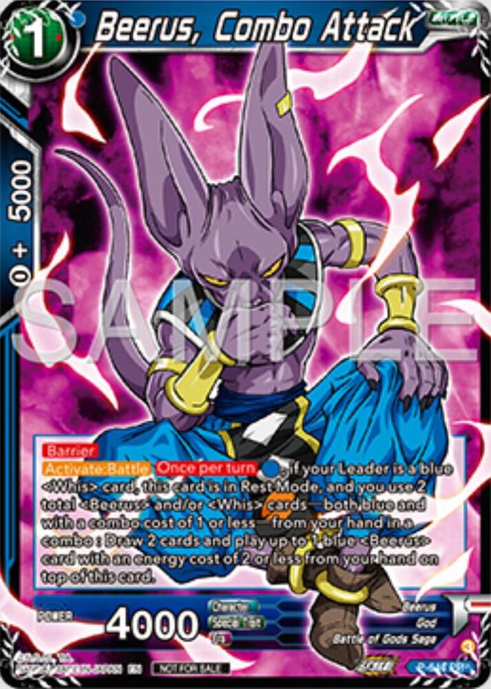 Beerus, Combo Attack - Tournament Promotion Cards - Dragon Ball Super ...