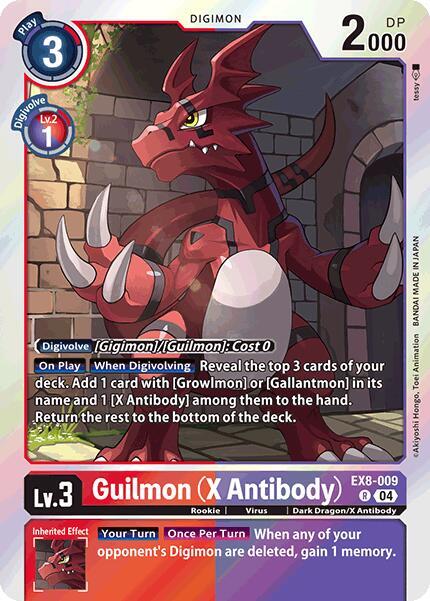 Guilmon (X Antibody) - Chain of Liberation - Digimon Card Game ...