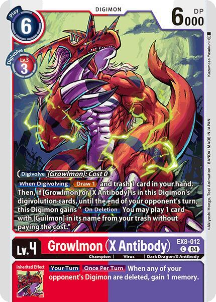 Growlmon (X Antibody) - Chain of Liberation - Digimon Card Game - TCGplayer.com