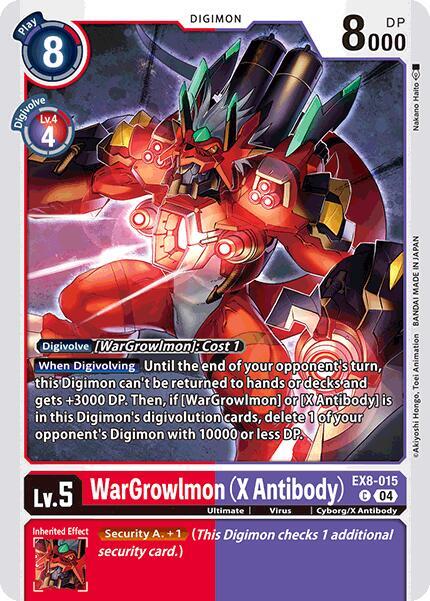 WarGrowlmon (X Antibody) - Chain of Liberation - Digimon Card Game ...