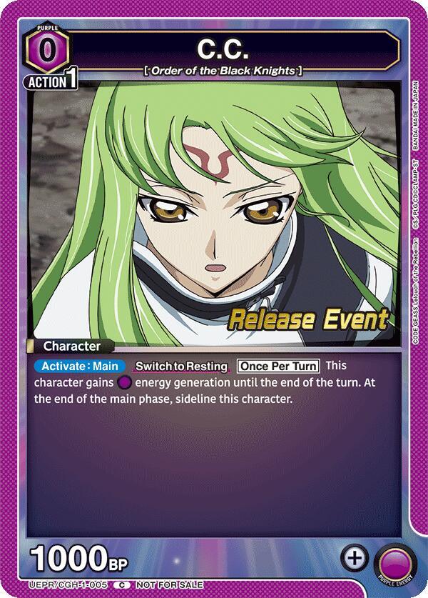 C.C. (005) - Code Geass: Lelouch of the Rebellion Release Event Cards ...