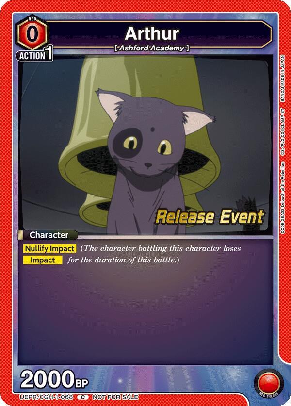 Arthur - UE04BT: Code Geass: Lelouch of the Rebellion Release Event ...