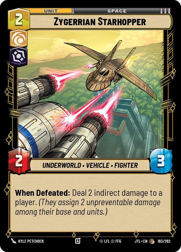 Zygerrian Starhopper - Jump to Lightspeed - Star Wars: Unlimited ...