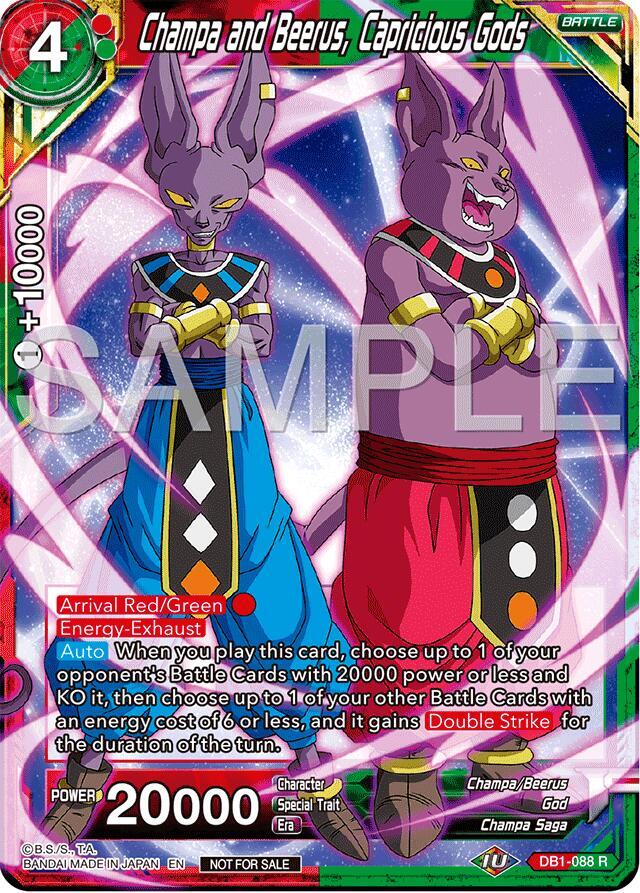 Champa and Beerus, Capricious Gods (Championship 2024 Finals Pack ...