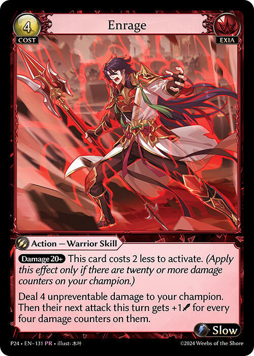 Enrage - Promotional Cards - Grand Archive TCG - TCGplayer.com