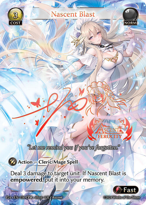 Nascent Blast (CPR) - Promotional Cards - Grand Archive TCG