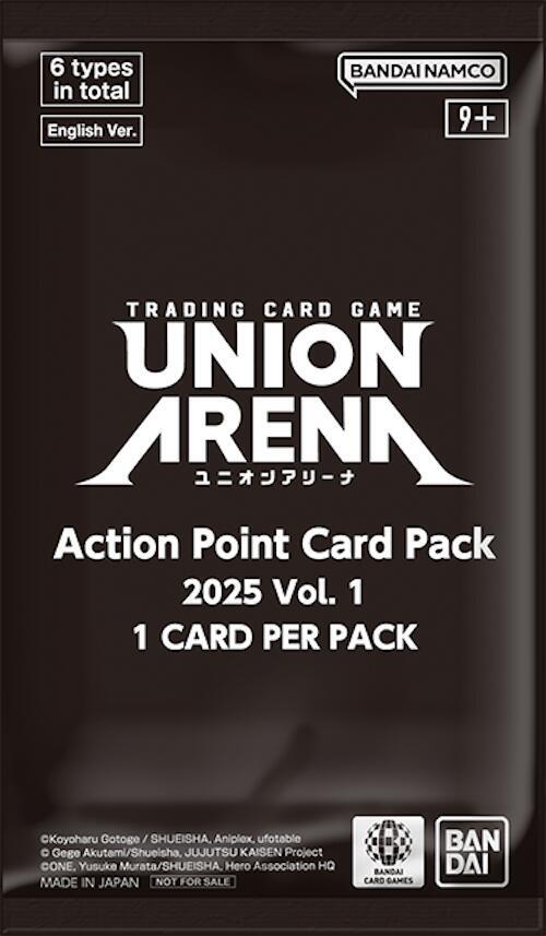 Union Arena Action Point Card Pack 2025 Vol. 1 - Union Arena Promotion Cards - Union Arena ...