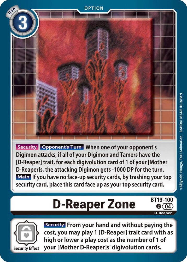 D-Reaper Zone - Release Special Booster 2.5 - Digimon Card Game ...