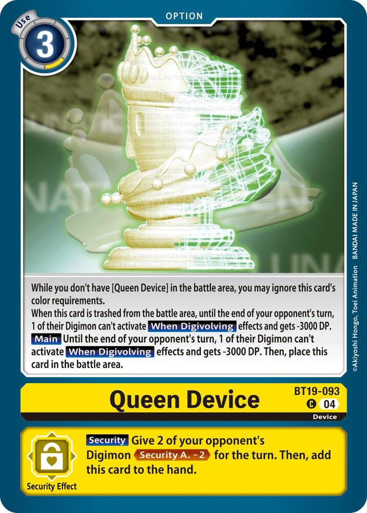 Queen Device - Release Special Booster 2.5 - Digimon Card Game ...