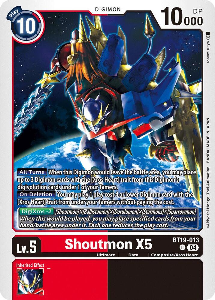 Shoutmon X5 - Release Special Booster 2.5 - Digimon Card Game ...