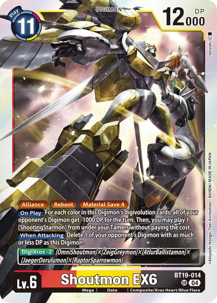 Shoutmon EX6 - Release Special Booster 2.5 - Digimon Card Game ...