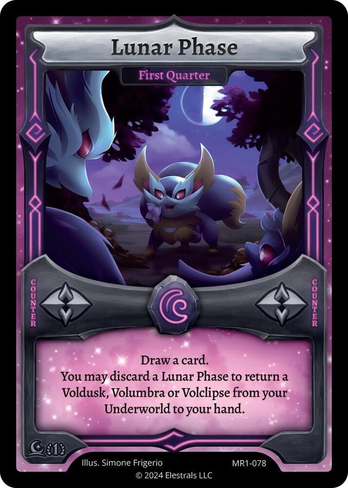 Lunar Phase - First Quarter - Moonrise - Elestrals - TCGplayer.com