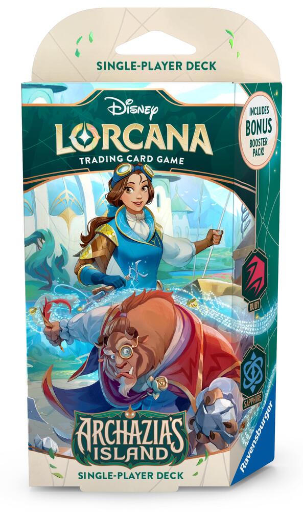 Disney Lorcana: Archazia's Island Starter Deck (Ruby & Sapphire) - Archazia's Island - Disney ...