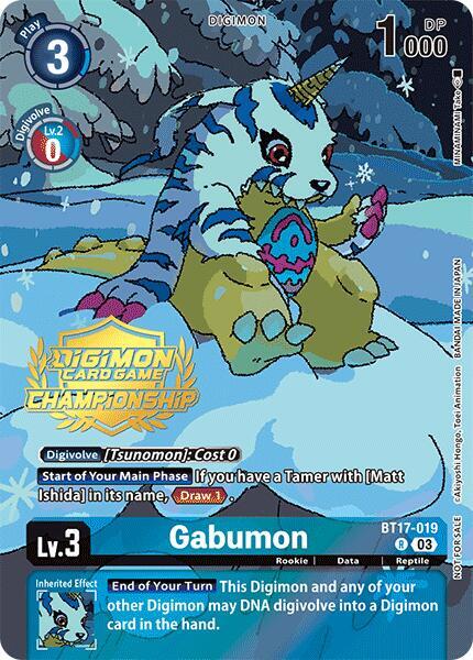 Gabumon (Championship 2024 Tamers Pack) - Secret Crisis - Digimon Card Game - TCGplayer.com