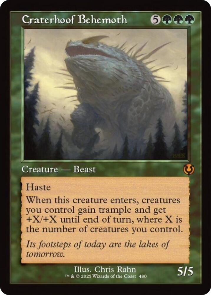 Craterhoof Behemoth (Retro Frame) - Innistrad Remastered - Magic: The ...